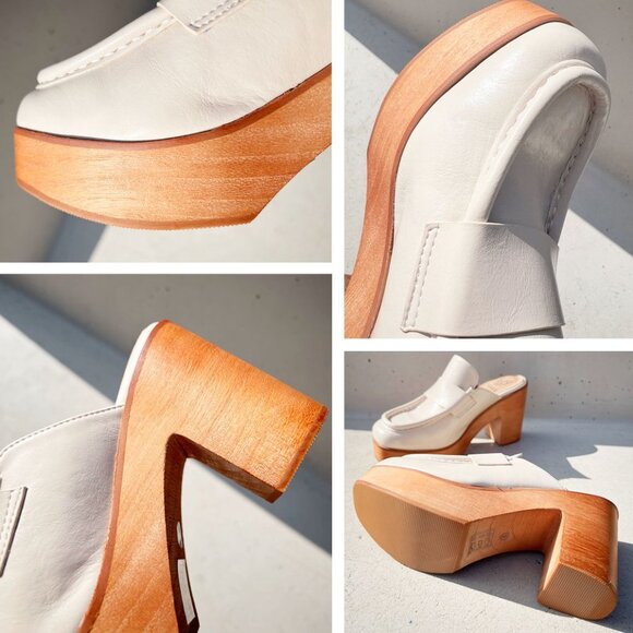 BEAST FASHION | Shoes | New Penny Loafer Wooden Platform Heel Clog ...